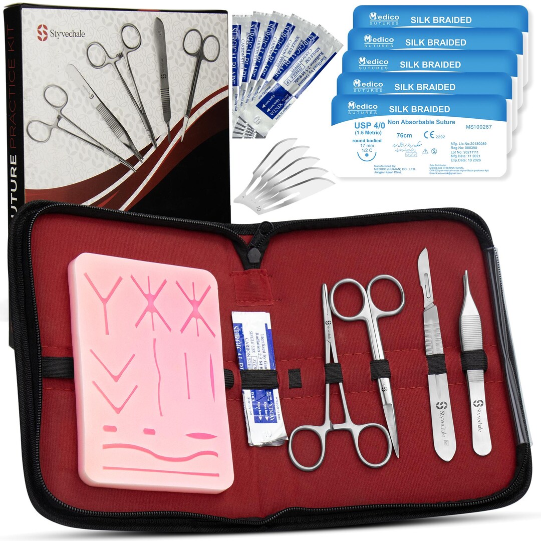 Suture Practice Kit Training Kit for Practicing Suturing Techniques ...