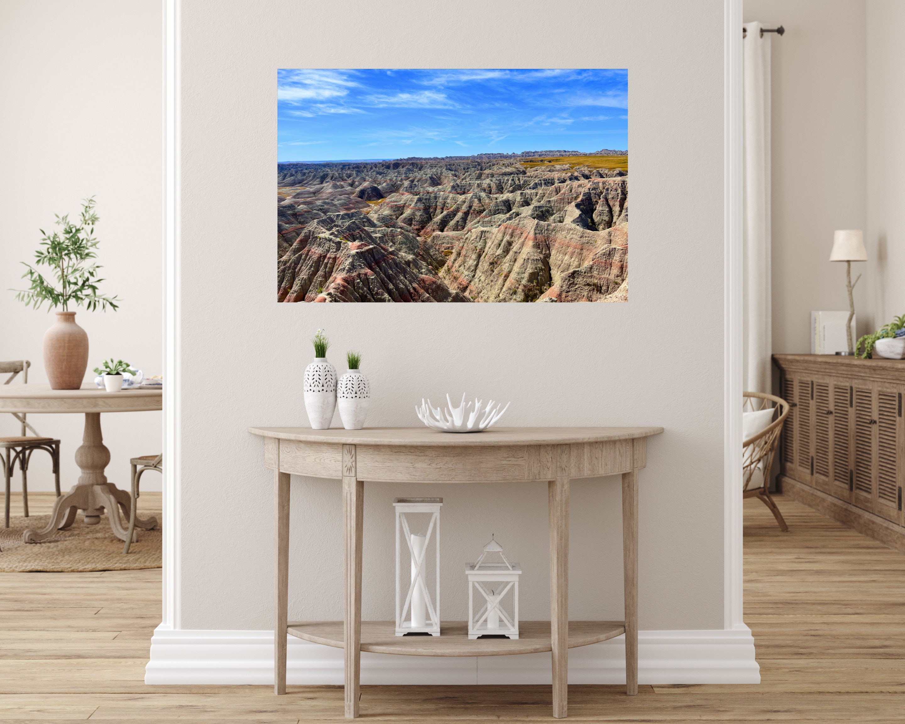Blue Skies at Badlands National Park Canvas Print Glossy - Etsy