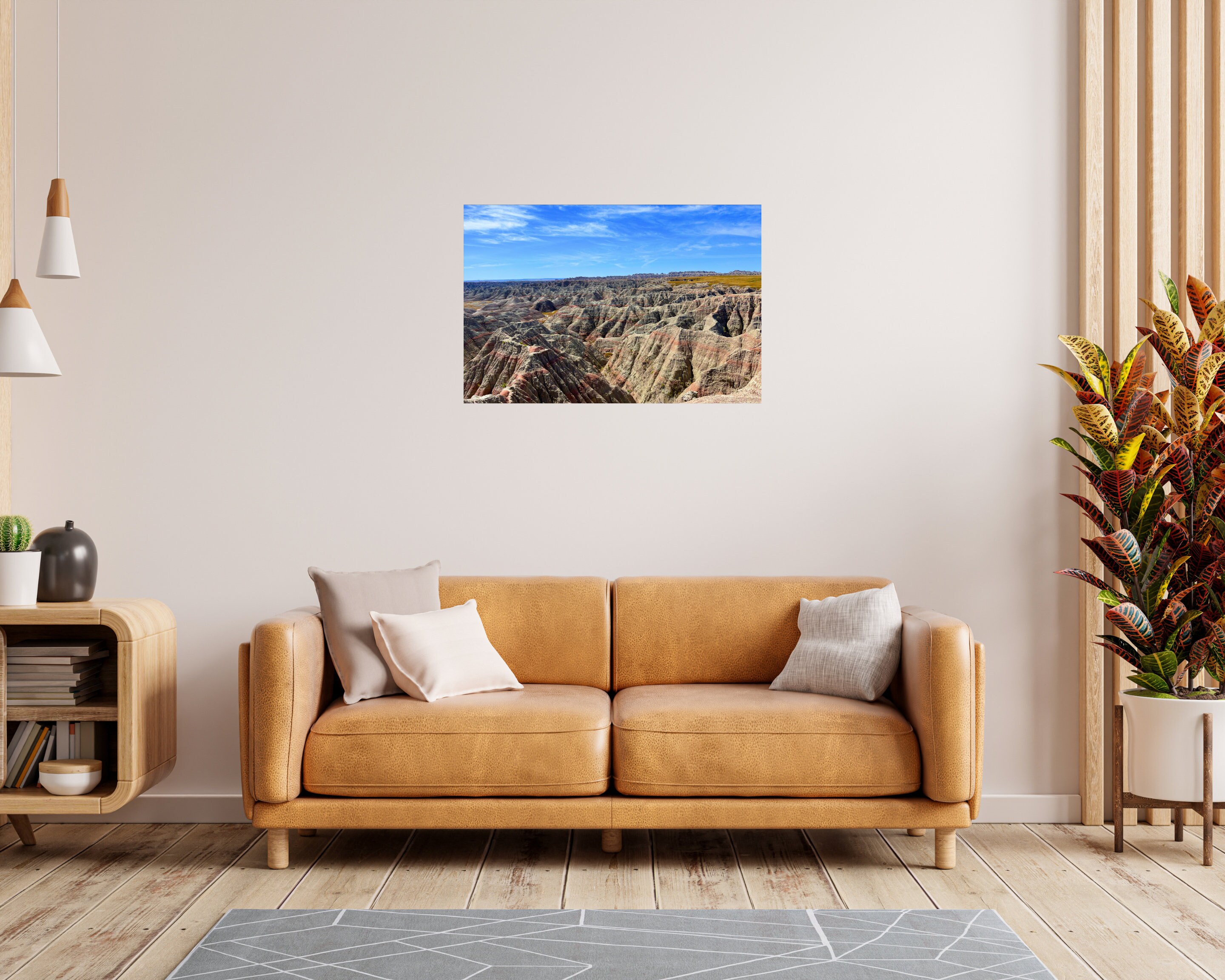 Blue Skies at Badlands National Park Canvas Print Glossy - Etsy