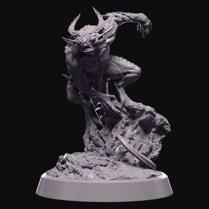 Demon Minion Miniature for D&D, Dungeons and Dragons, Pathfinder-by ...