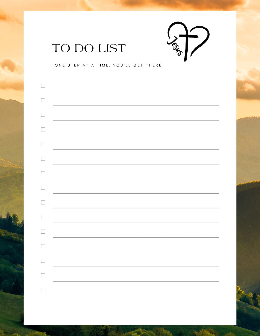 To-do List *printable* Journal Page/daily List - Etsy