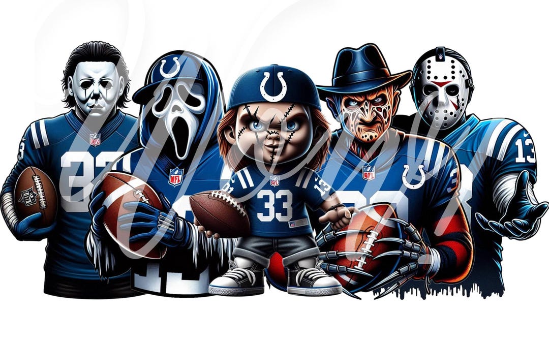Horror Football PNG Digital Download Halloween Jersey GAMETIME - Etsy