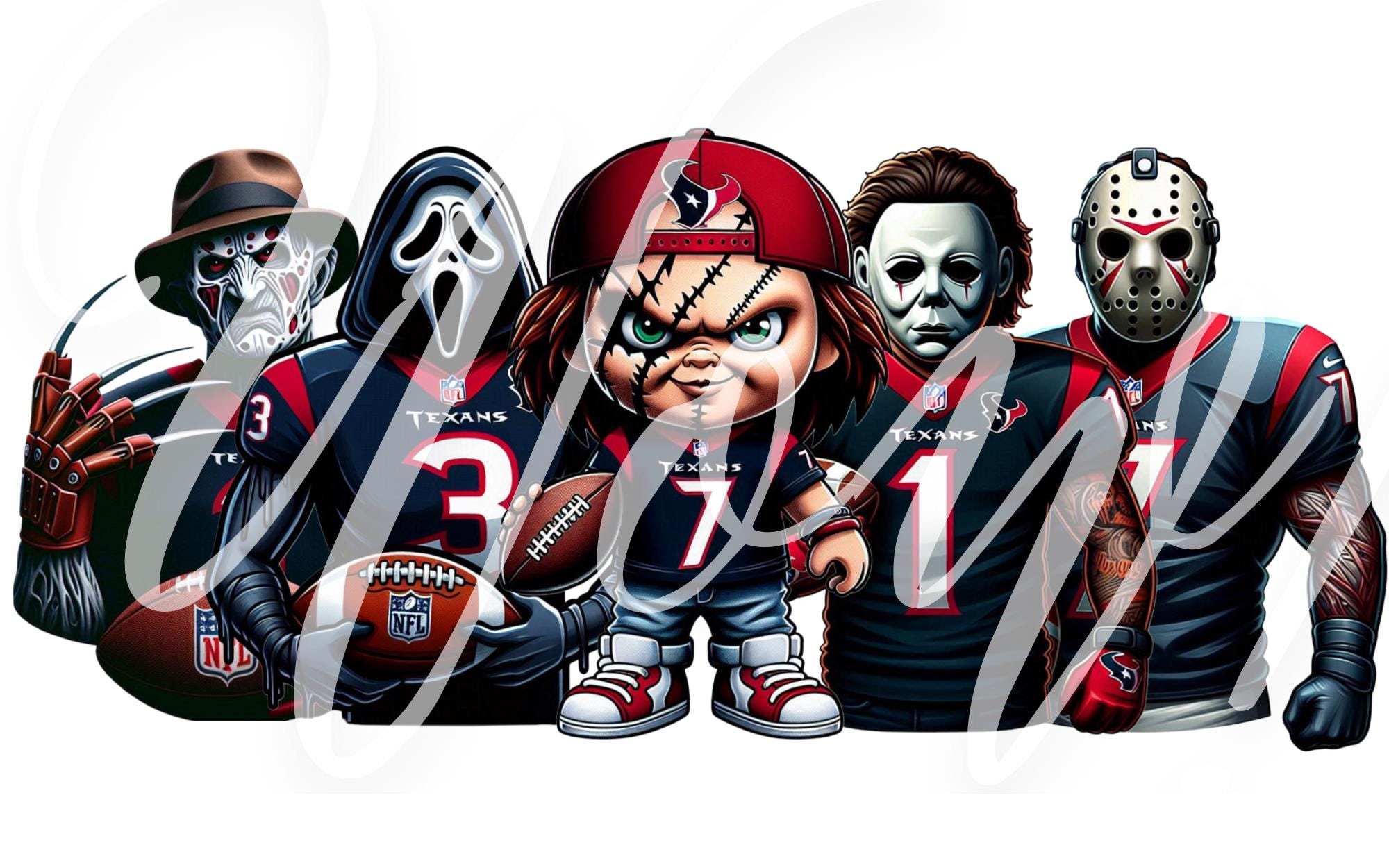 Horror Football PNG Digital Download Halloween Jersey GAMETIME - Etsy