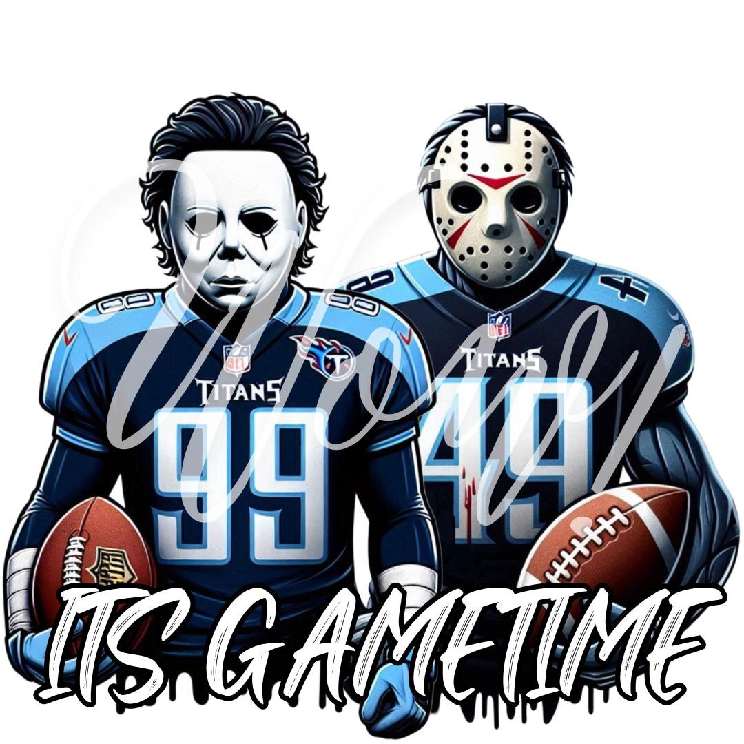 Horror Football PNG Digital Download Michael Halloween Jersey GAMETIME ...