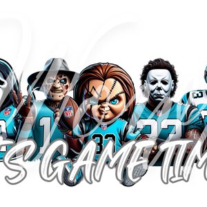 Horror Football PNG Digital Download Halloween Jersey GAMETIME - Etsy