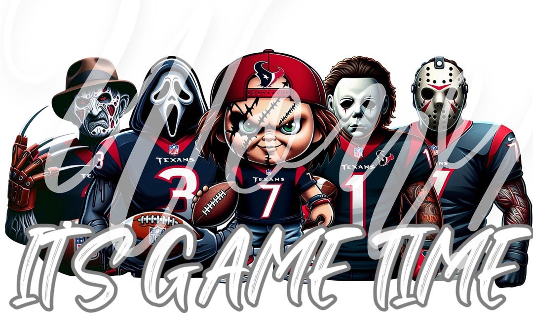 Horror Football PNG Digital Download Halloween Jersey GAMETIME - Etsy