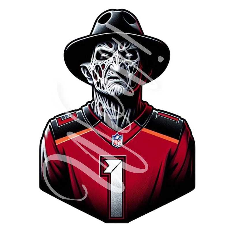 Horror Football 5 Images PNG Digital Download Halloween Jersey BUNDLE ...