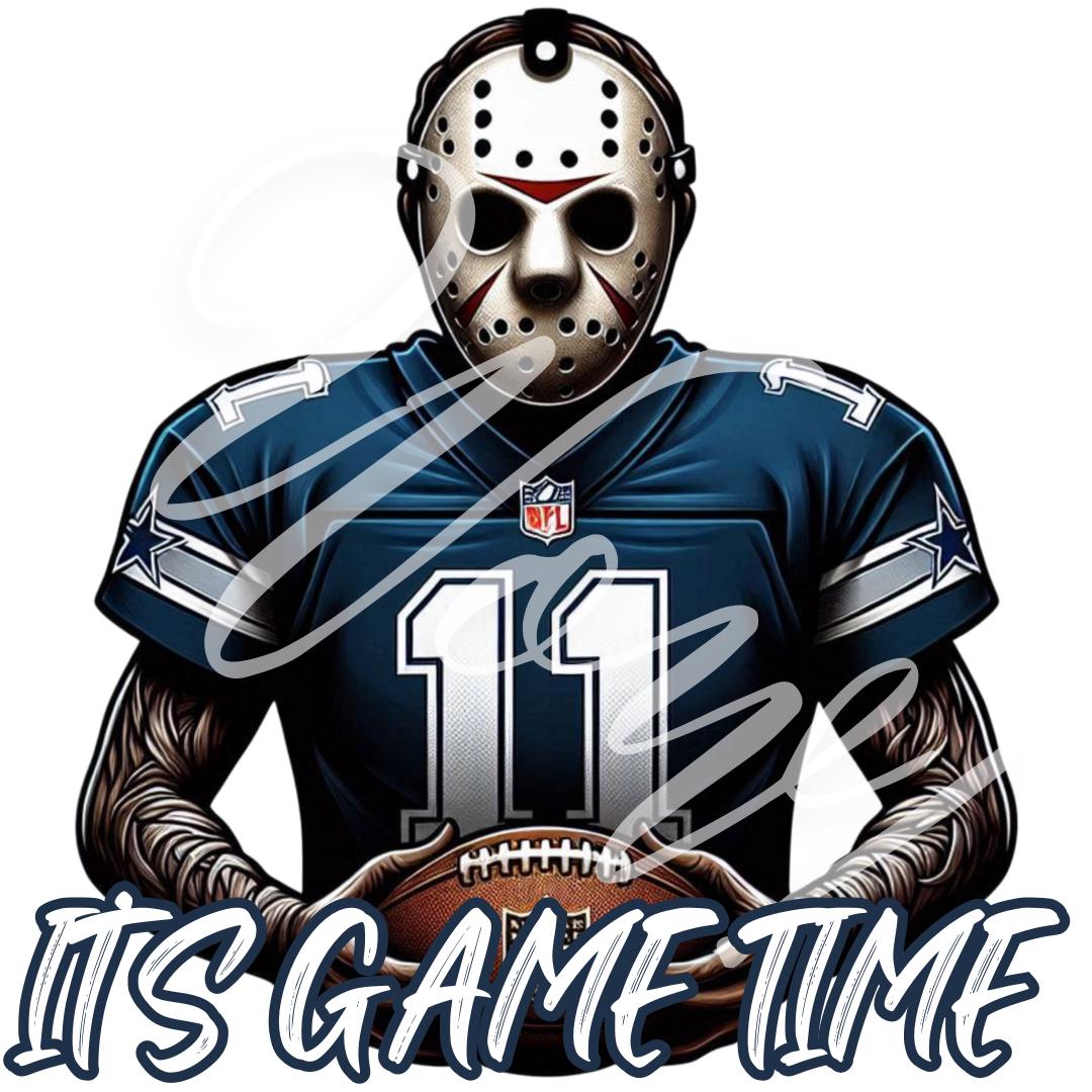 Horror Football PNG Digital Download Jason Halloween Jersey GAMETIME - Etsy