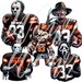 Horror Football 5 Images PNG Digital Download Halloween Jersey BUNDLE ...