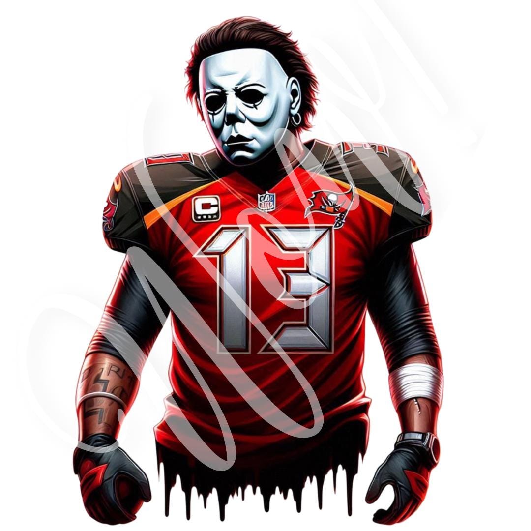 Horror Football 5 Images PNG Digital Download Halloween Jersey BUNDLE ...