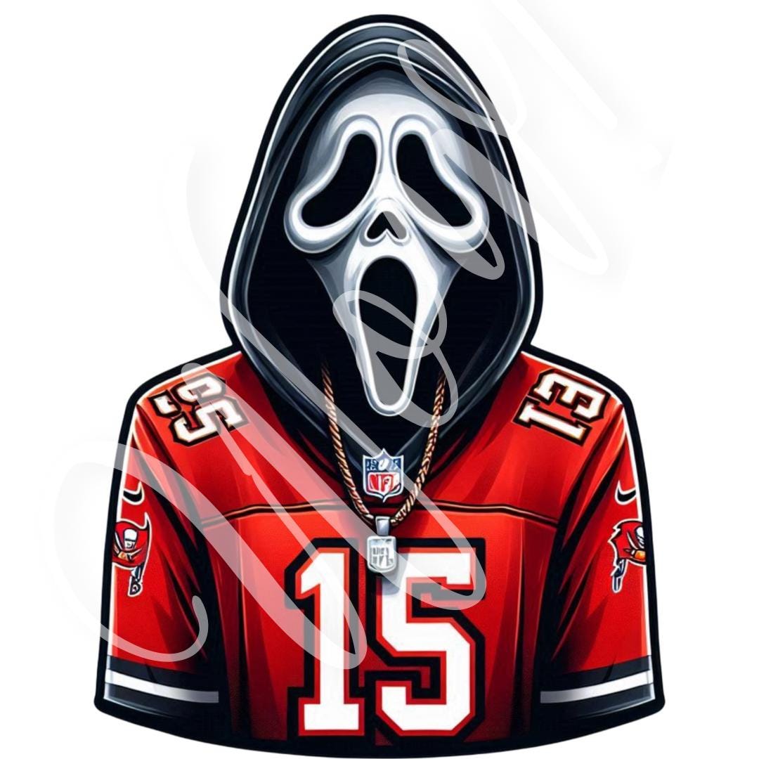 Horror Football 5 Images PNG Digital Download Halloween Jersey BUNDLE ...