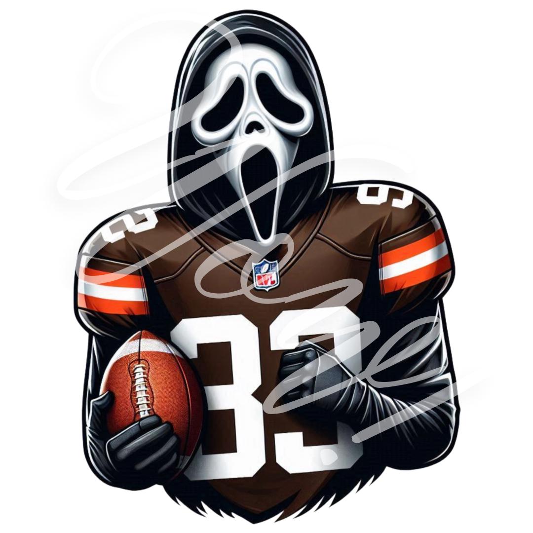 Horror Football 5 Images PNG Digital Download Halloween Jersey BUNDLE ...