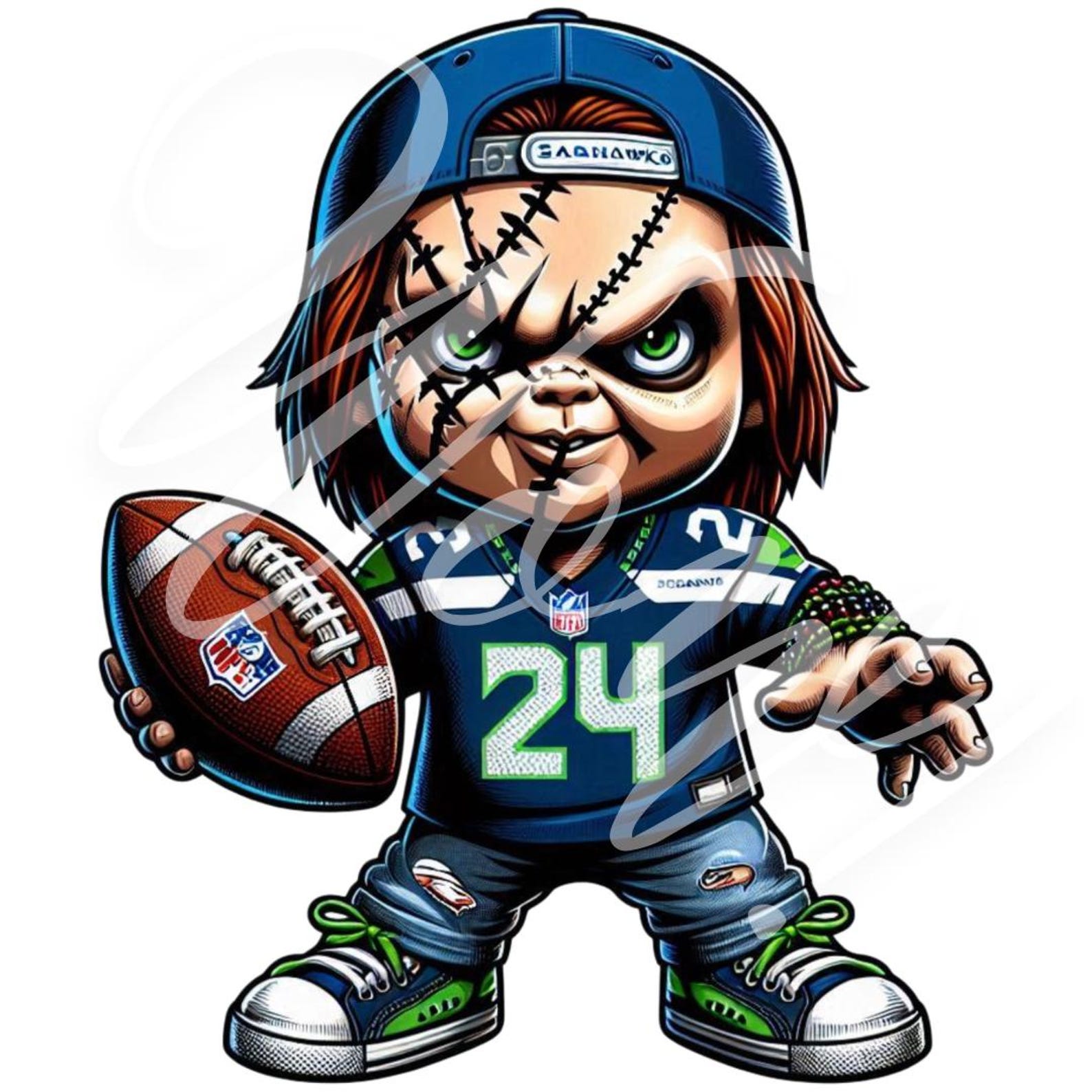 Horror Football 5 Images PNG Digital Download Halloween Jersey BUNDLE ...