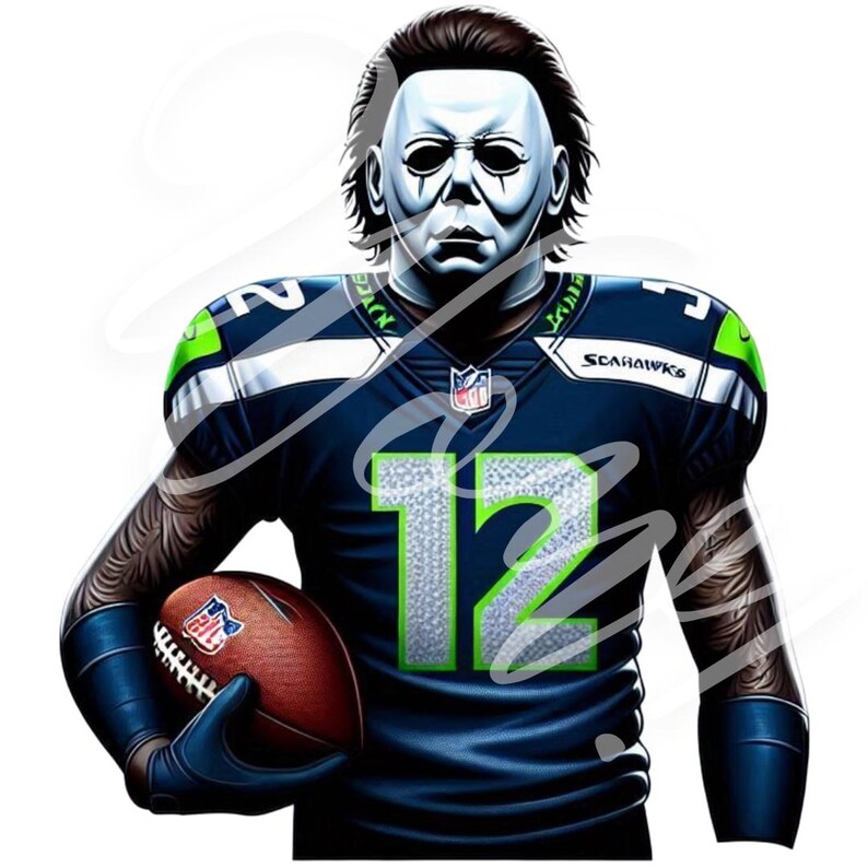 Horror Football 5 Images PNG Digital Download Halloween Jersey BUNDLE ...