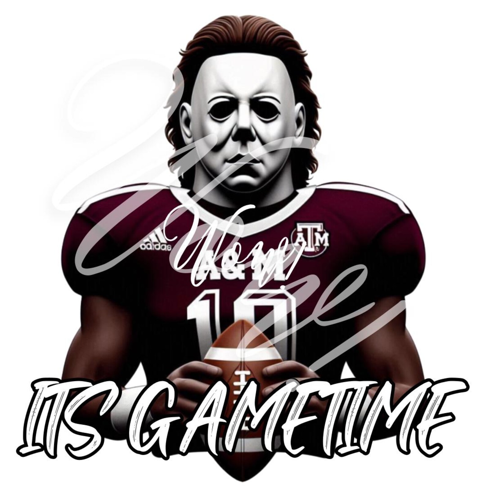 Horror College Football PNG Digital Download Michael Halloween Jersey ...