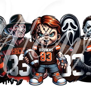 Horror Football PNG Digital Download Halloween Jersey GAMETIME - Etsy
