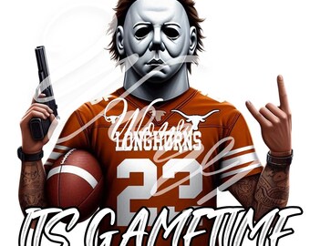 Horror College Football PNG Digital Download Michael Halloween Jersey ...