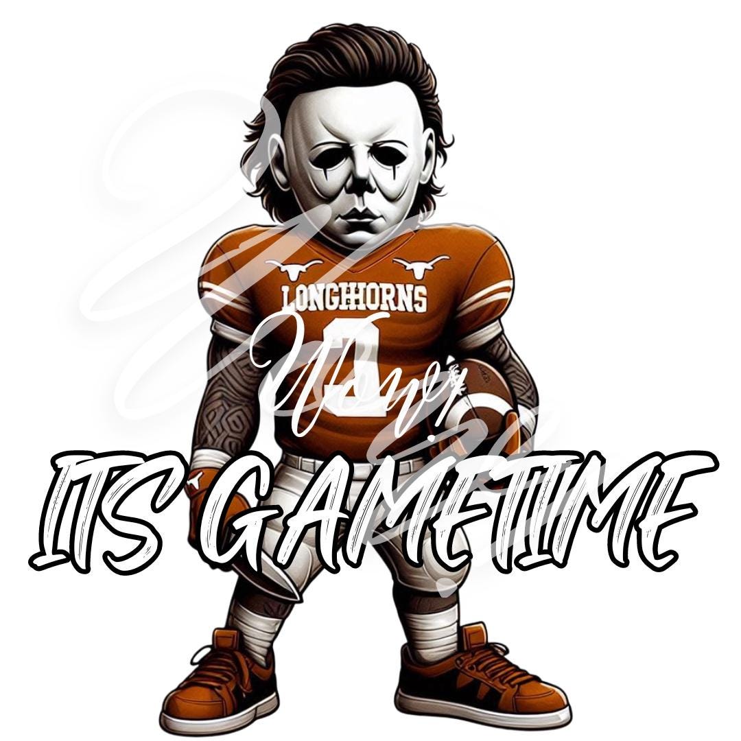 Horror College Football PNG Digital Download Michael Halloween Jersey ...