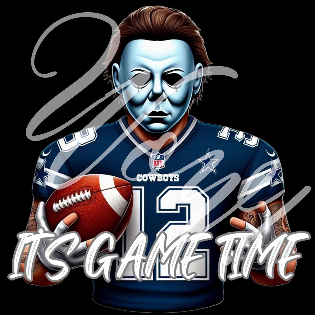Horror Football PNG Digital Download Michael Halloween Jersey GAMETIME ...