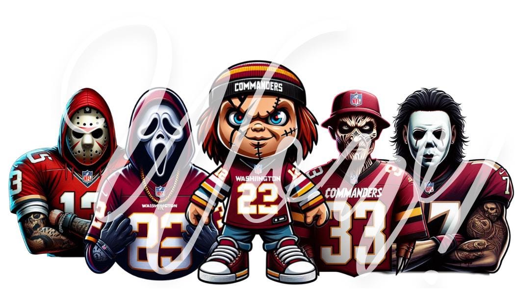 Horror Football PNG Digital Download Halloween Jersey GAMETIME - Etsy