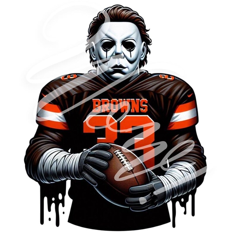 Horror Football 5 Images PNG Digital Download Halloween Jersey BUNDLE ...