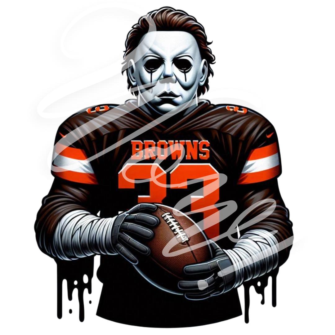 Horror Football 5 Images PNG Digital Download Halloween Jersey BUNDLE ...