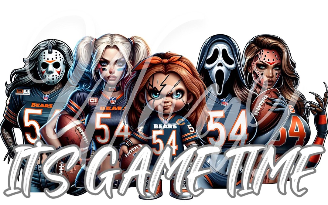 Horror Female Football Team PNG Digital Download Halloween Jersey ...