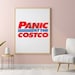 Panic at the Costco Funny Wall Art Print | Band Parody Poster | Wall ...