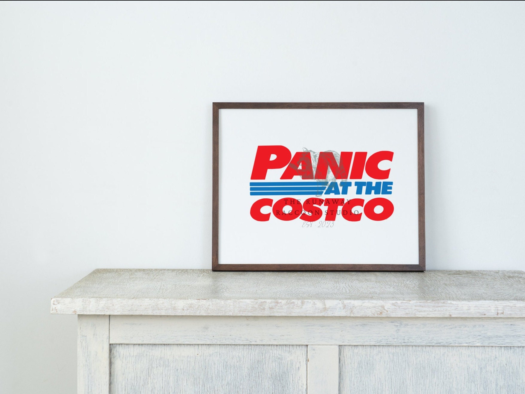 Panic at the Costco Funny Wall Art Print | Band Parody Poster | Wall ...