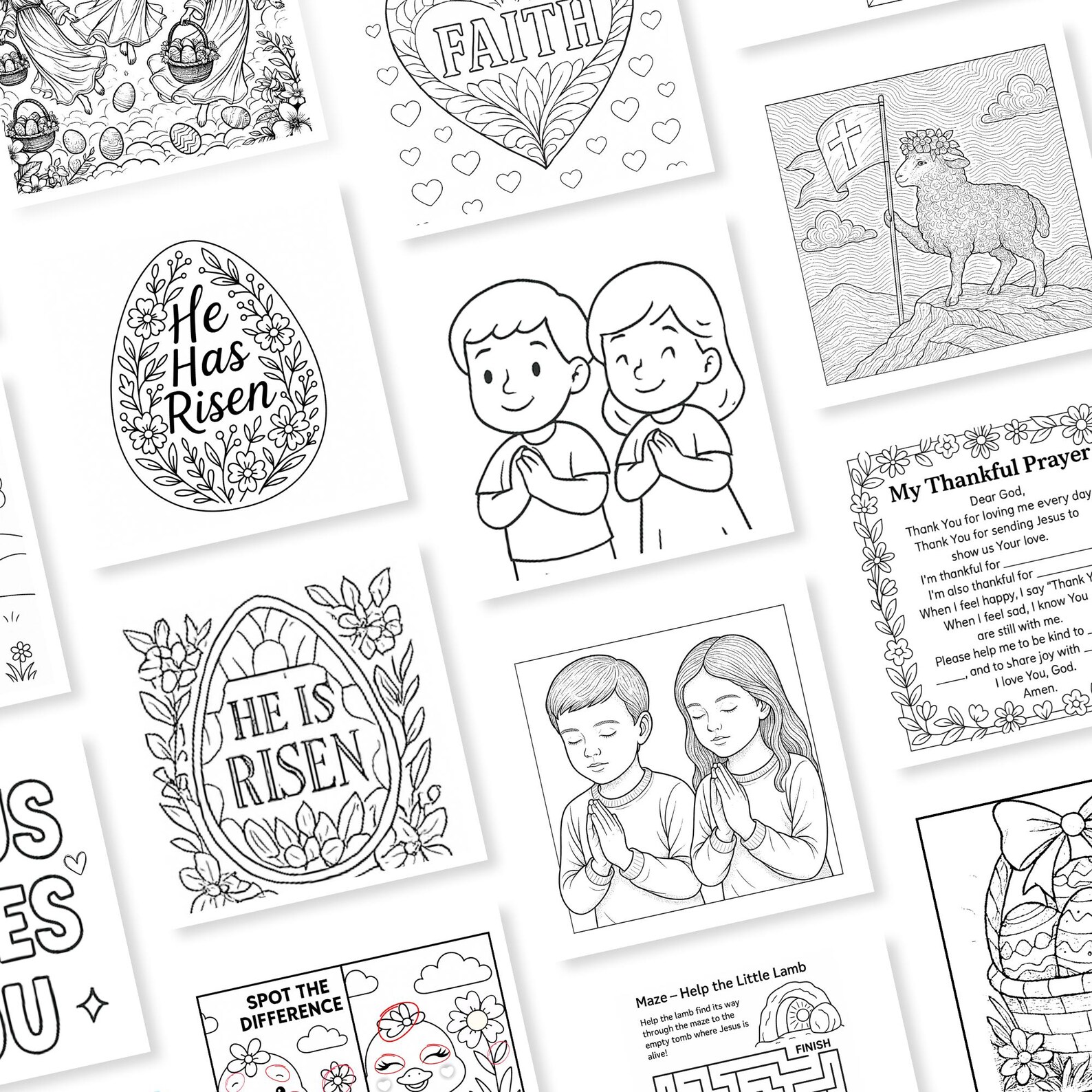 Easter Joy Coloring Book, Christian Easter Activity Book for Kids ...