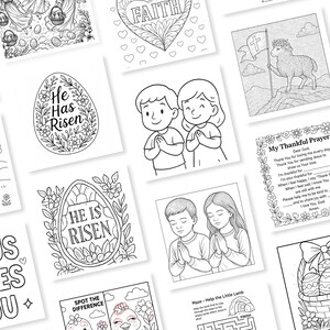 Easter Joy Coloring Book, Christian Easter Activity Book for Kids ...