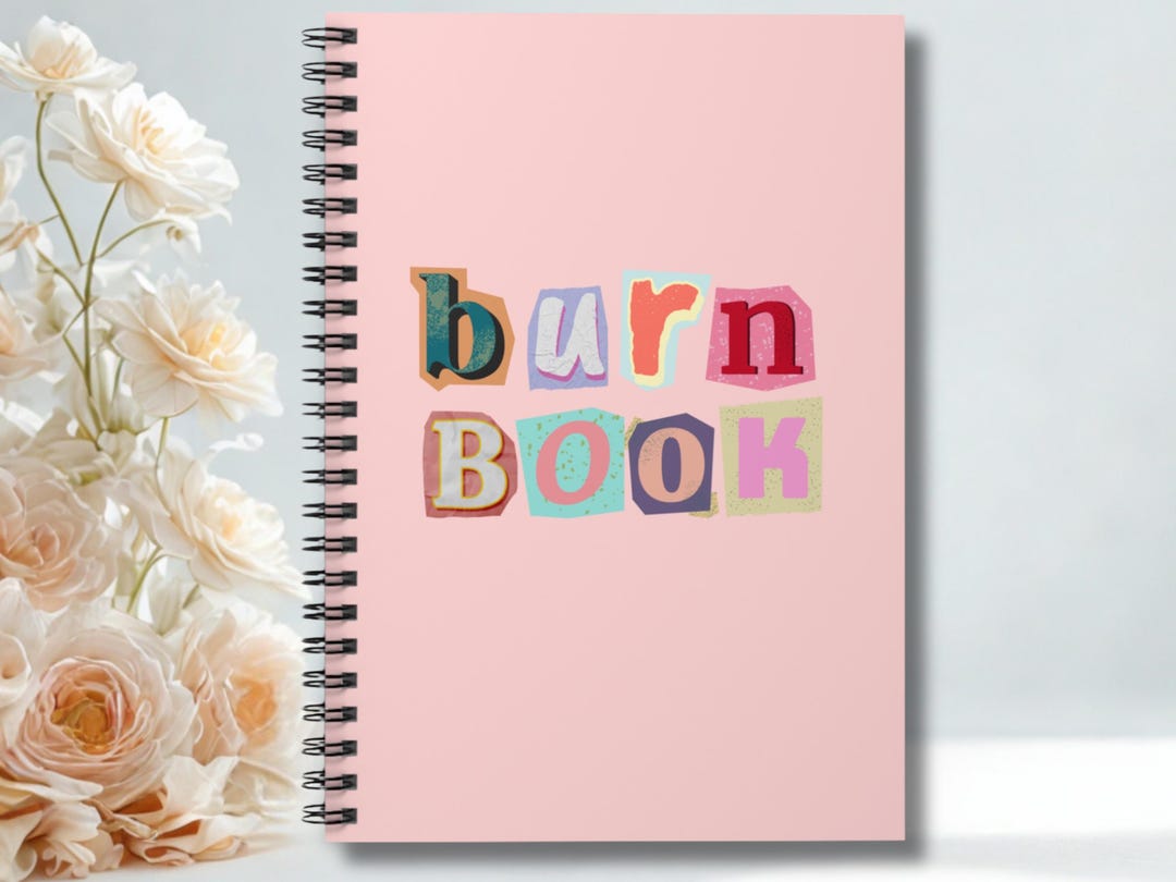 Burn Book, Mean Girls Notebook, Pink Notebook, Gift for Her, Back to ...