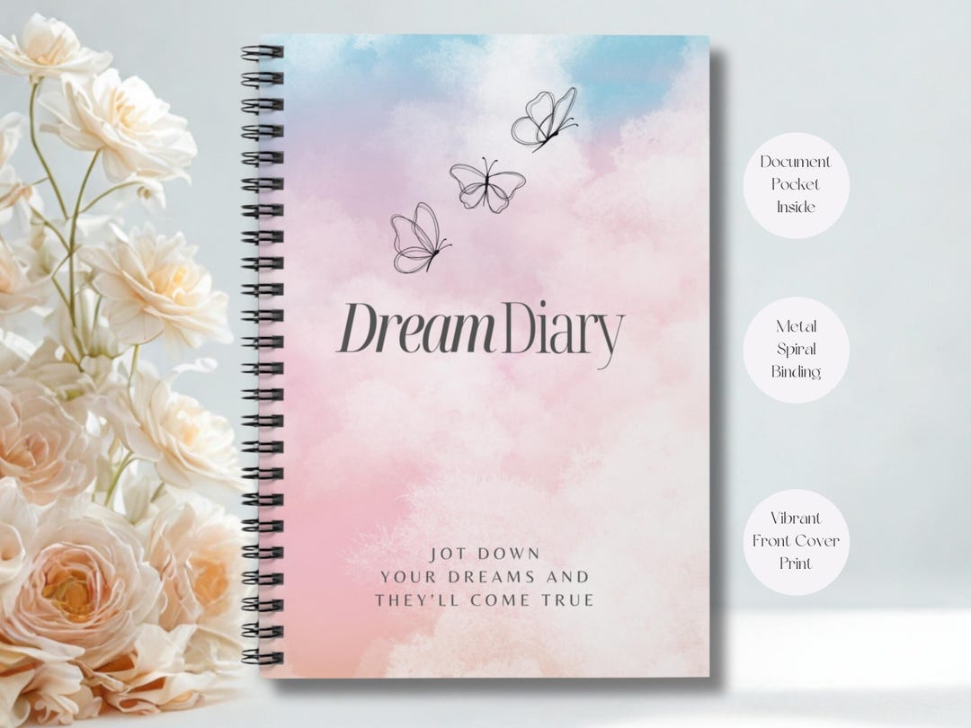 Dream Diary Spiral Notebook - Dream Journal for Creative Minds ...