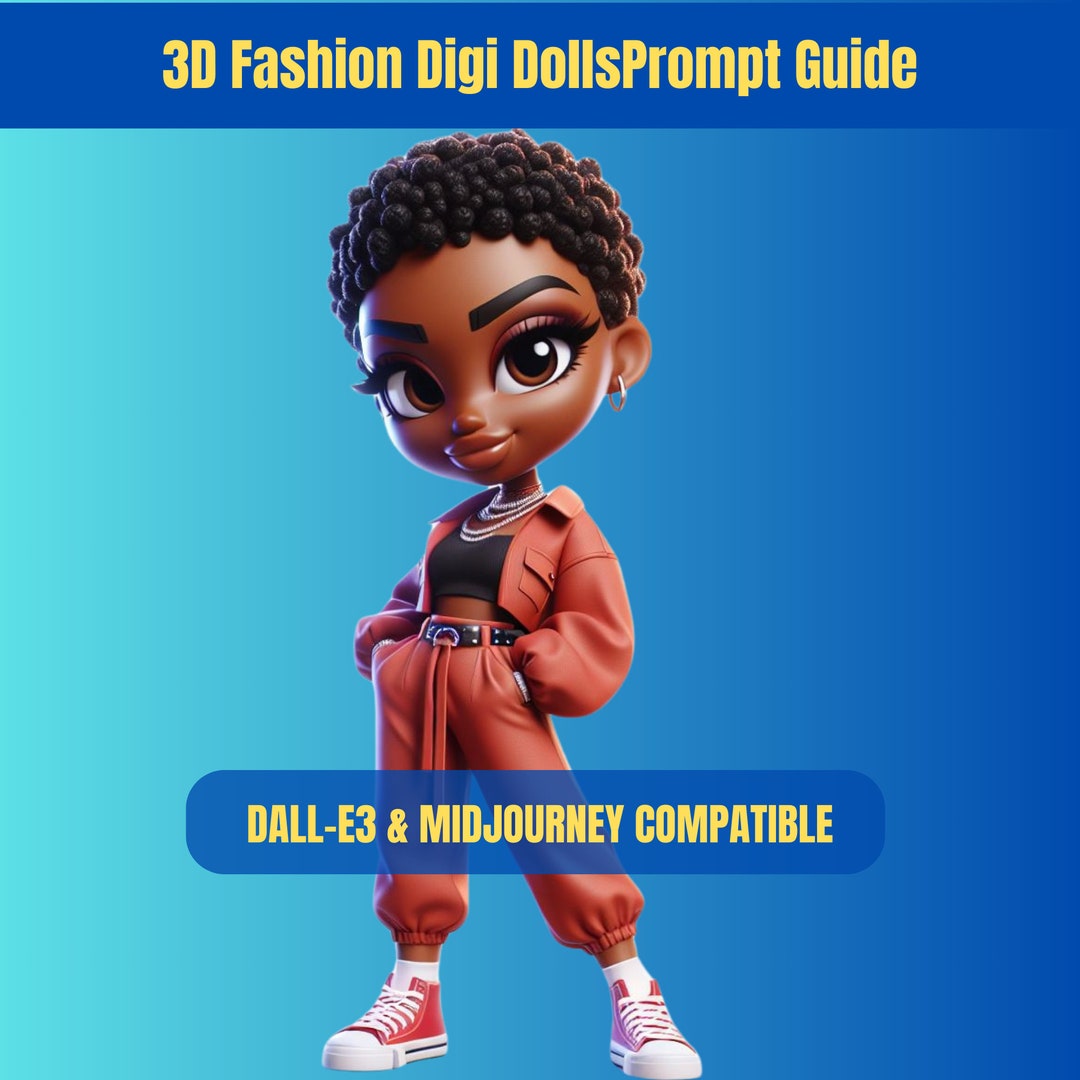 DALL-E3 & Chatgpt V4 Ai Prompt Guide, 3D Fashion Digi Dolls Vol 1 AI ...