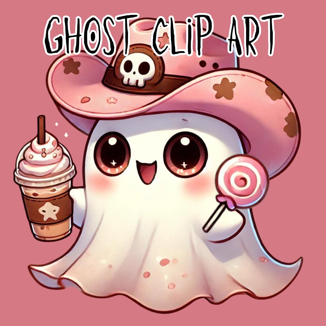 Cute PNG Ghost | Halloween | Clip Art | High Resolution | Coffee Png ...