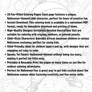 Spooktacular Adventures Coloring Pages for Kids | Chibi-style Halloween ...