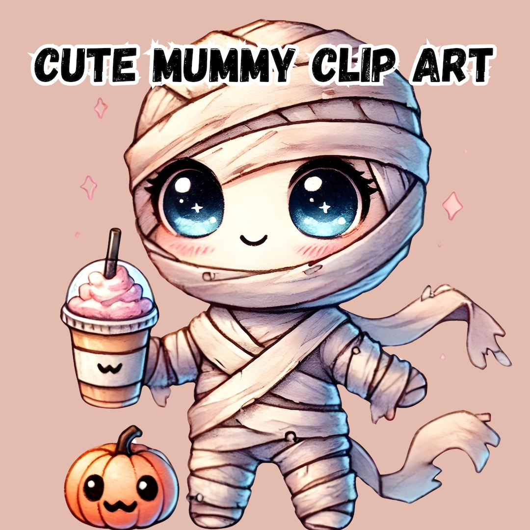 Cute PNG Mummy | Halloween | Clip Art | High Resolution | Coffee Png ...