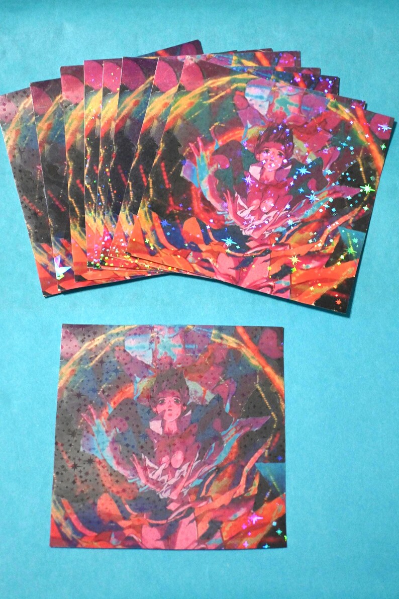 DIY Retro Neon Anime Sticker (mao Otori From Inma Seiden) - Etsy