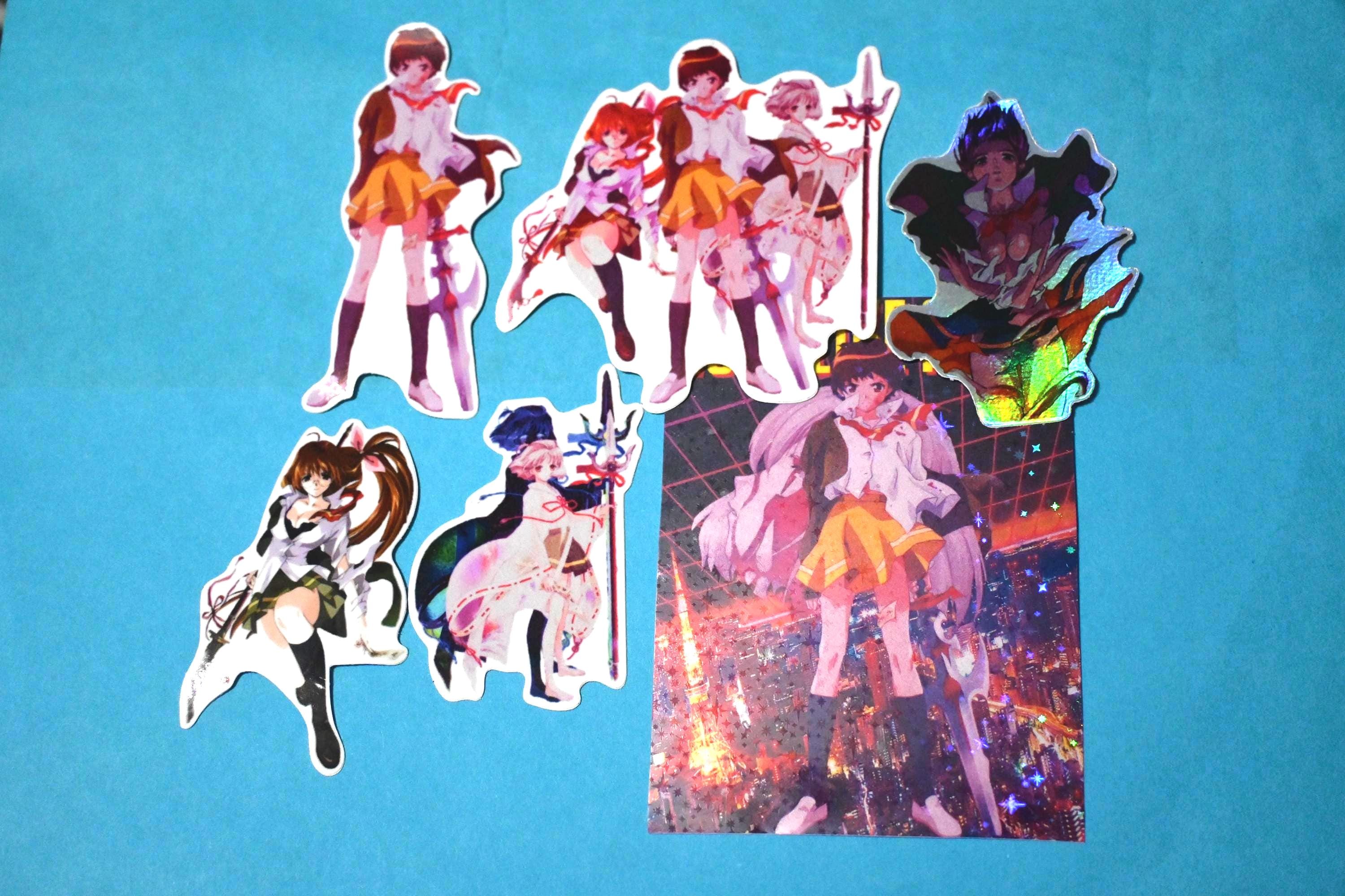 DIY Sticker Set of Retro Anime Girl Gang (6 Units From Inma Seiden) - Etsy