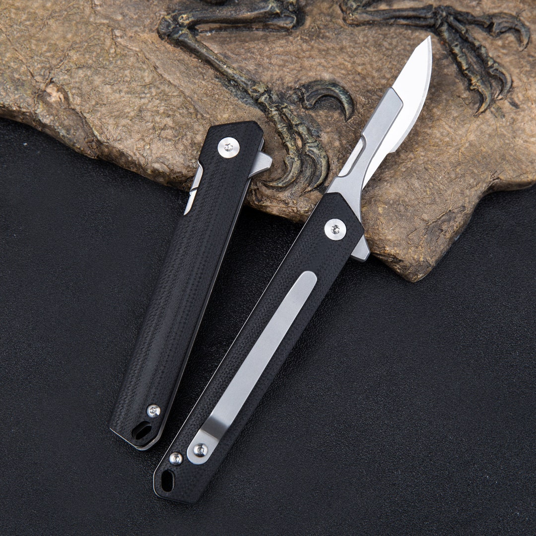 G10 Folding Knife Scalpel Outdoor Multi-function Cutting - Etsy