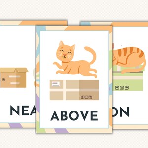 PREPOSITION ADVENTURE CARDS for Kids | Ages 4-6, 14-card Printable Pack ...