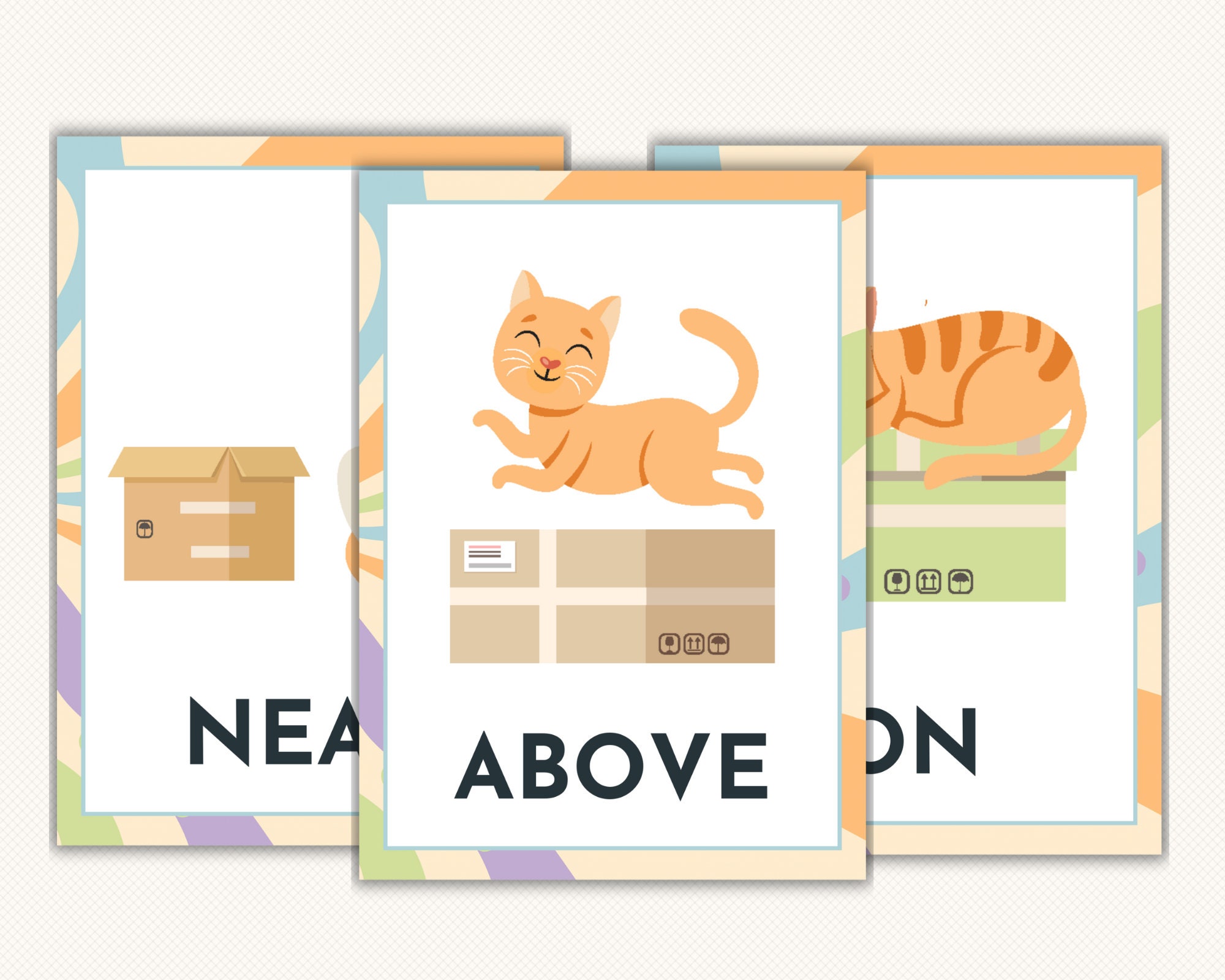 PREPOSITION ADVENTURE CARDS for Kids | Ages 4-6, 14-card Printable Pack ...