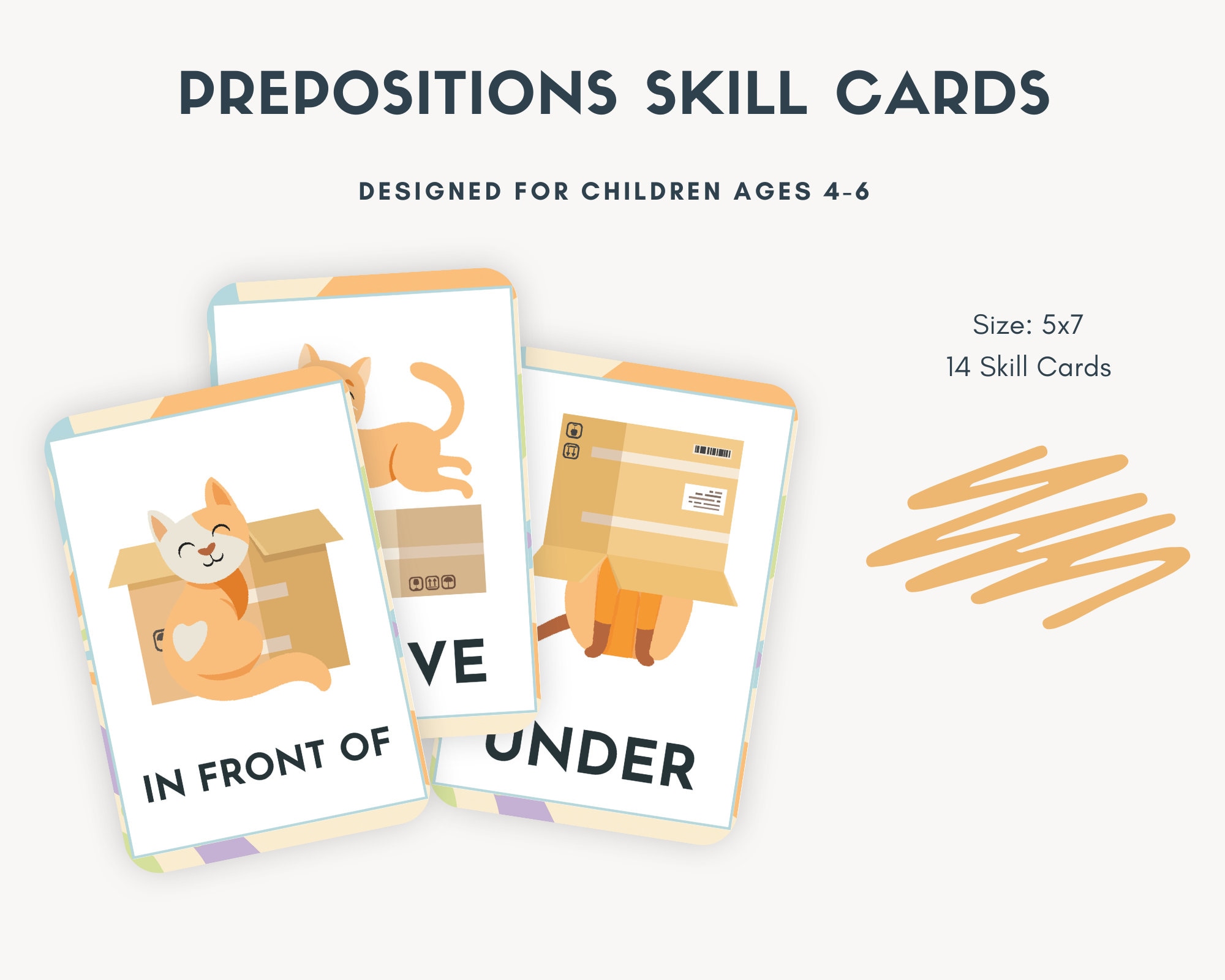 PREPOSITION ADVENTURE CARDS for Kids | Ages 4-6, 14-card Printable Pack ...
