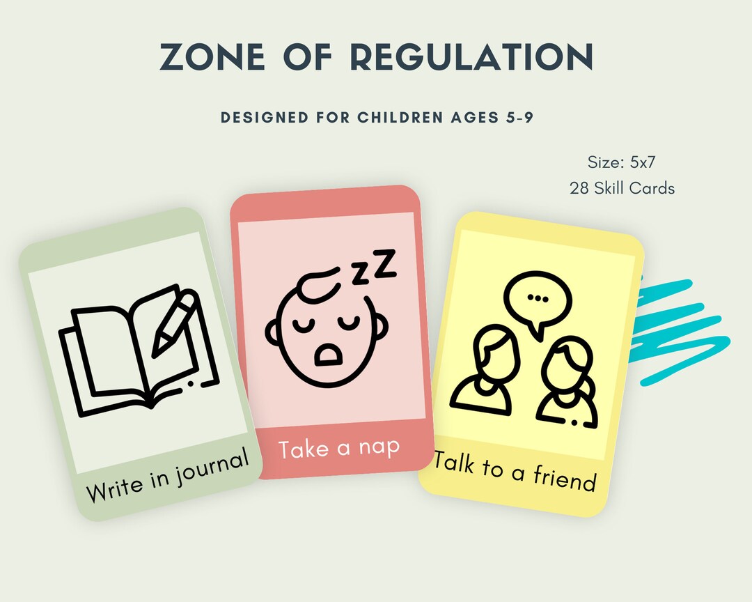 Emotion Regulation Skill Cards for Kids: Coping Strategies (printable ...