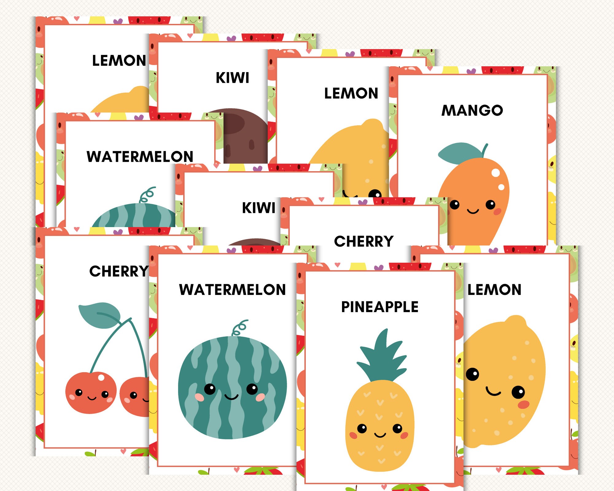 FRUIT IDENTIFICATION CARDS - Discover Healthy Eating | 22-card ...