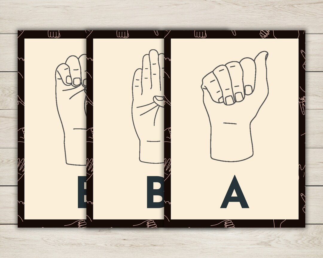 American Sign Language Starter Cards for Kids - Ages 6-12, 26-card ...