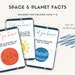 SPACE AND PLANET Printable Facts Cards - Explore the Cosmos, 40-card ...