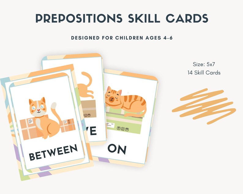 PREPOSITION ADVENTURE CARDS for Kids | Ages 4-6, 14-card Printable Pack ...