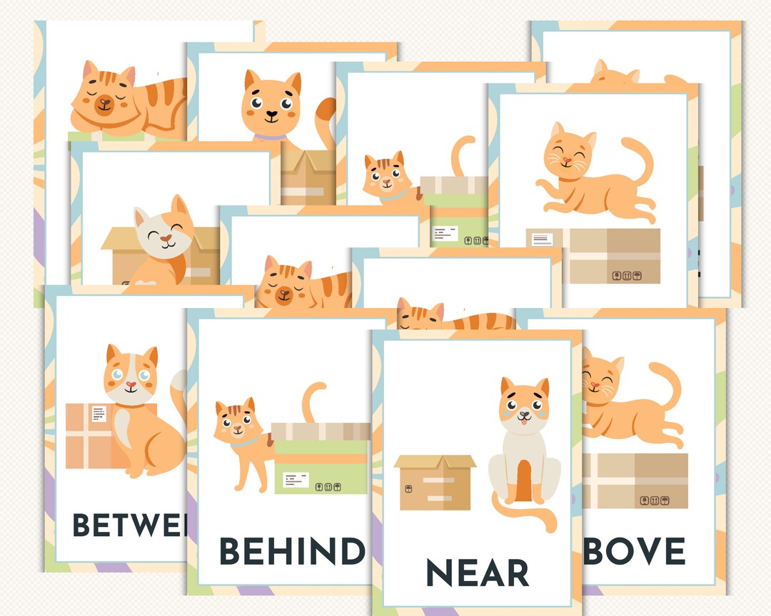 PREPOSITION ADVENTURE CARDS for Kids | Ages 4-6, 14-card Printable Pack ...