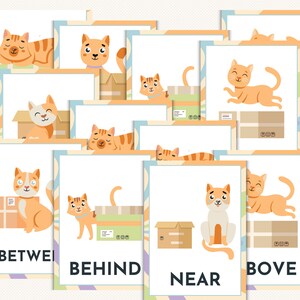 PREPOSITION ADVENTURE CARDS for Kids | Ages 4-6, 14-card Printable Pack ...